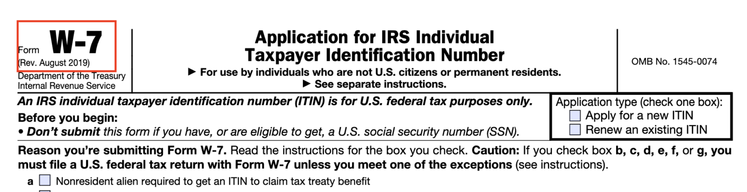 How to apply ITIN? [H4 visa holders] - First World Tenant